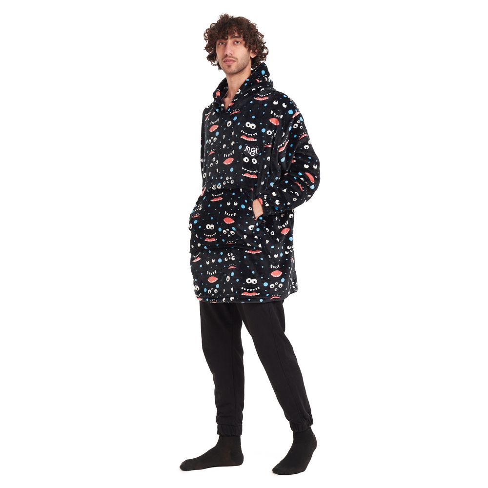 Snuggs Sweat à capuche " Monstre Noire " – snuggs-morocco