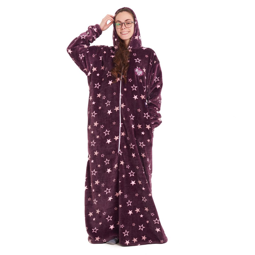 Snuggs Couverture avec manches "Etoiles Violettes" – snuggs-morocco