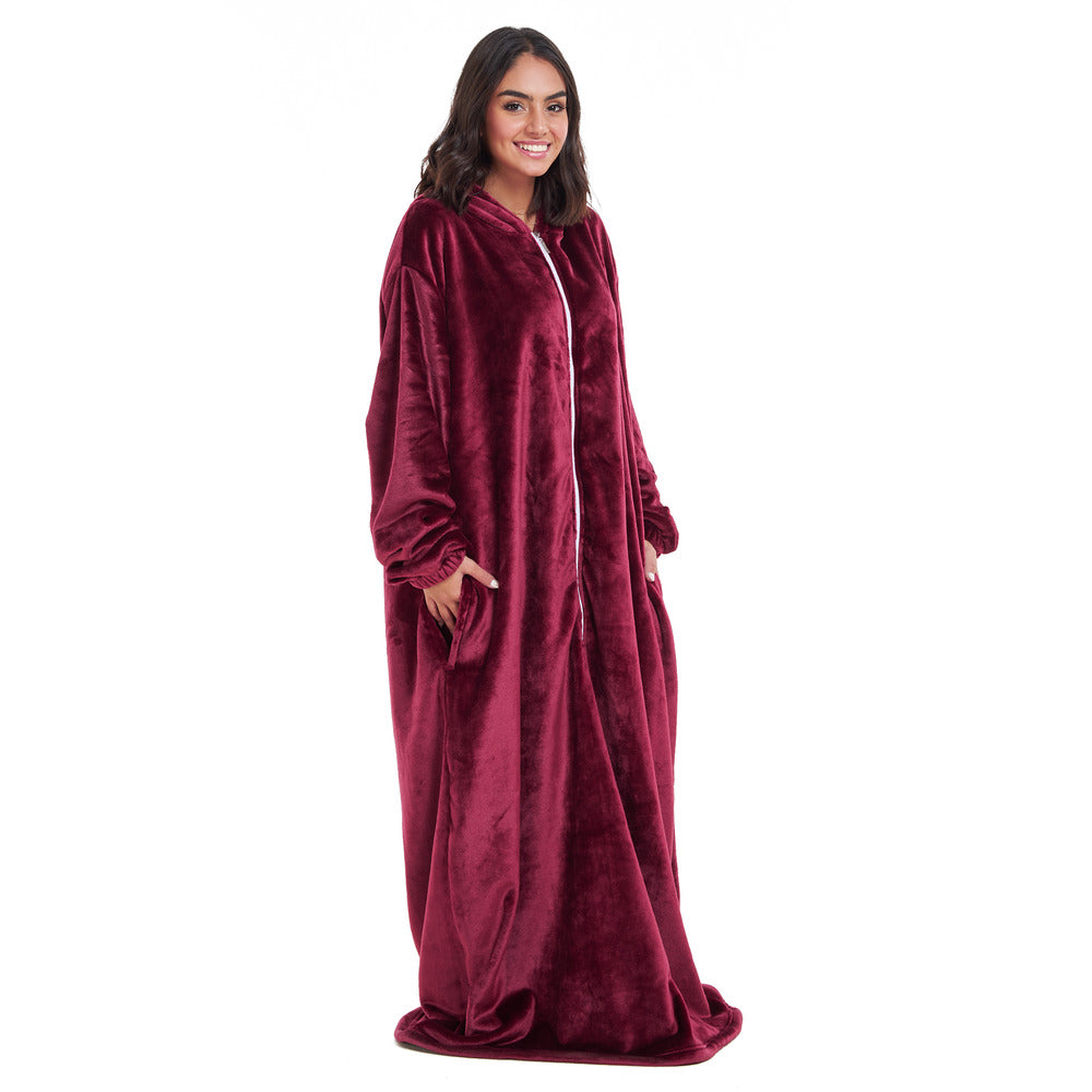 Snuggs Couverture avec manches "Bordeaux" – snuggs-morocco